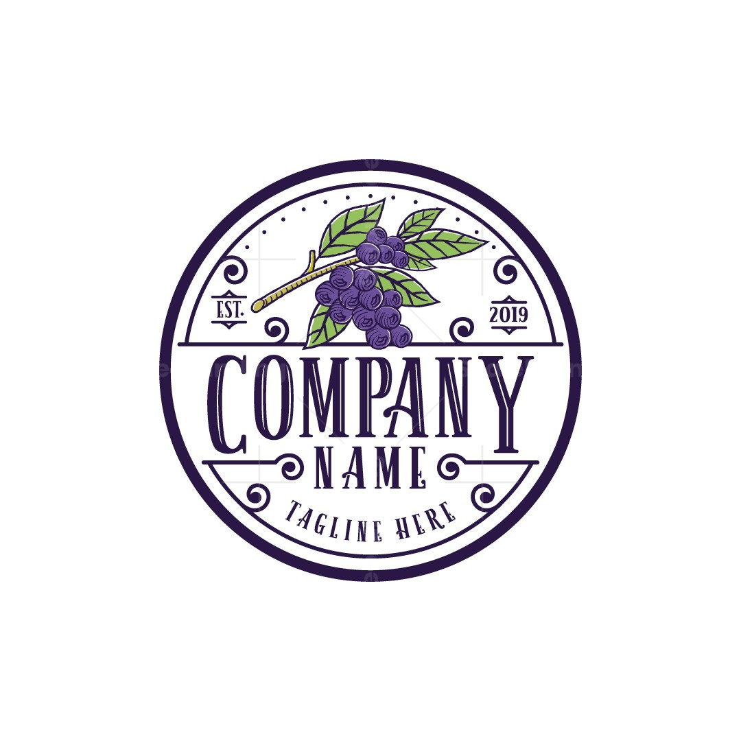 Blueberry Farm Gourmet Organic Logo | Scalebranding