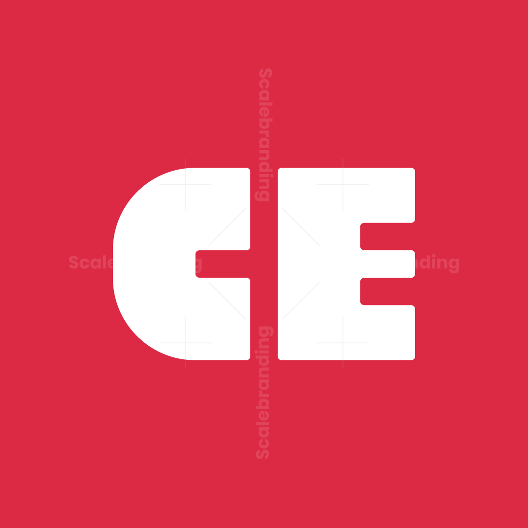 Letters CE EC Bold Monogram Logo | Scalebranding