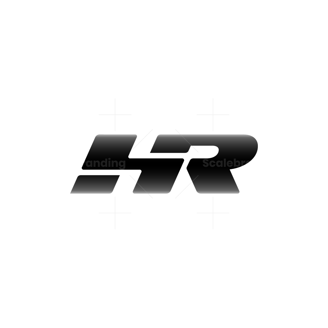 Bold Letter HR Initial Monogram Logo Designed in Minimalist | Scalebranding