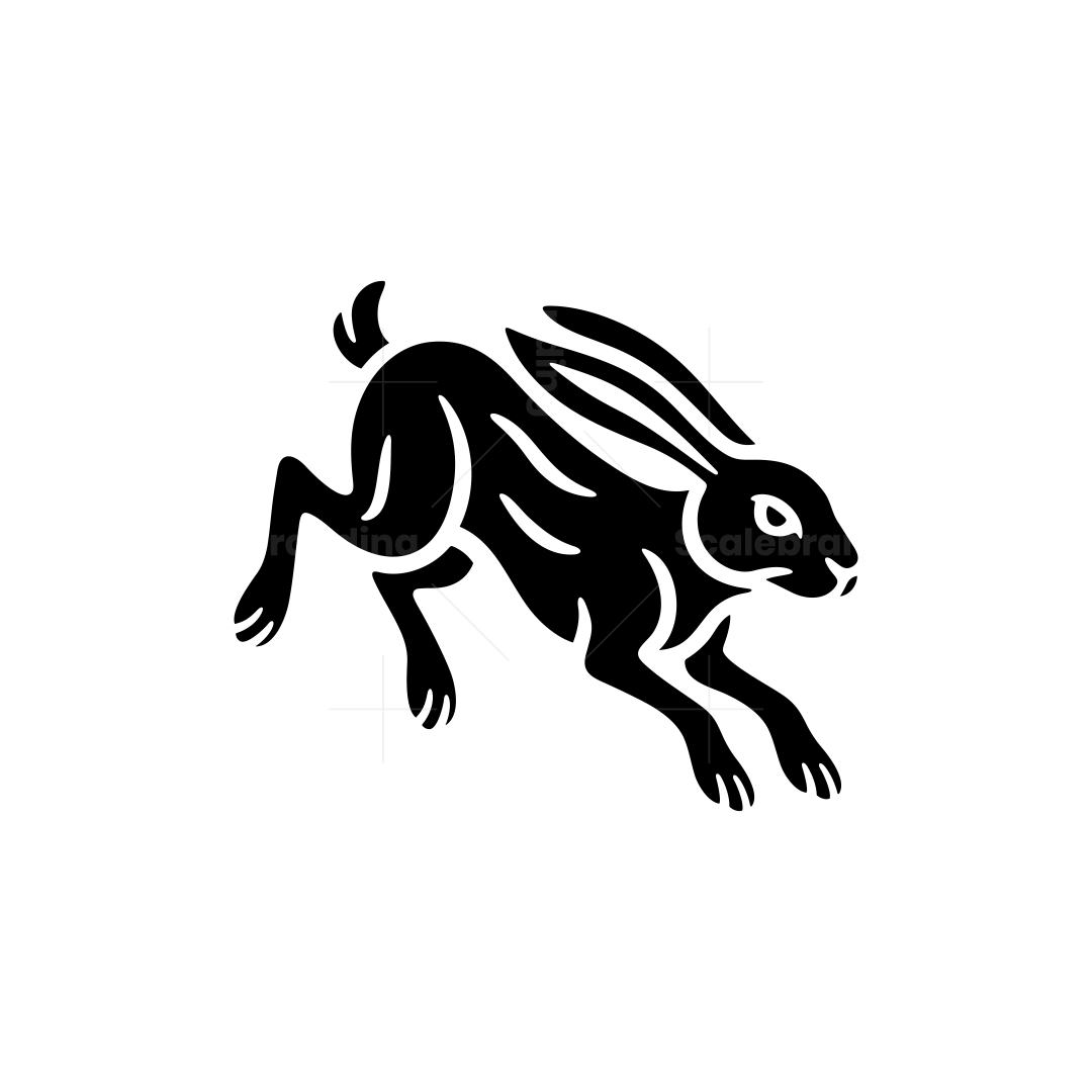 Bold Running Rabbit Logo Design | Scalebranding