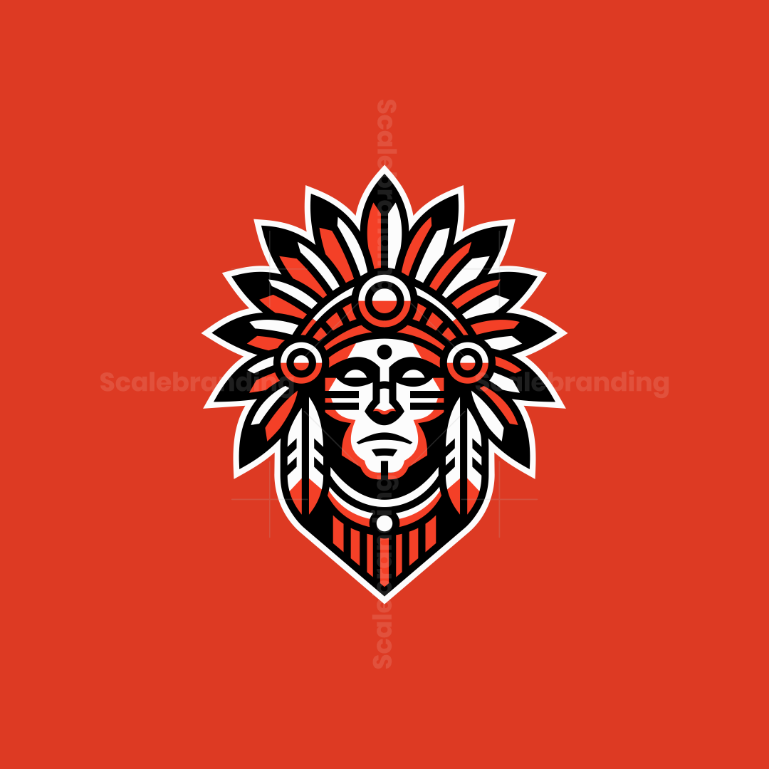 Bold Tribal Chief Logo Design | Scalebranding