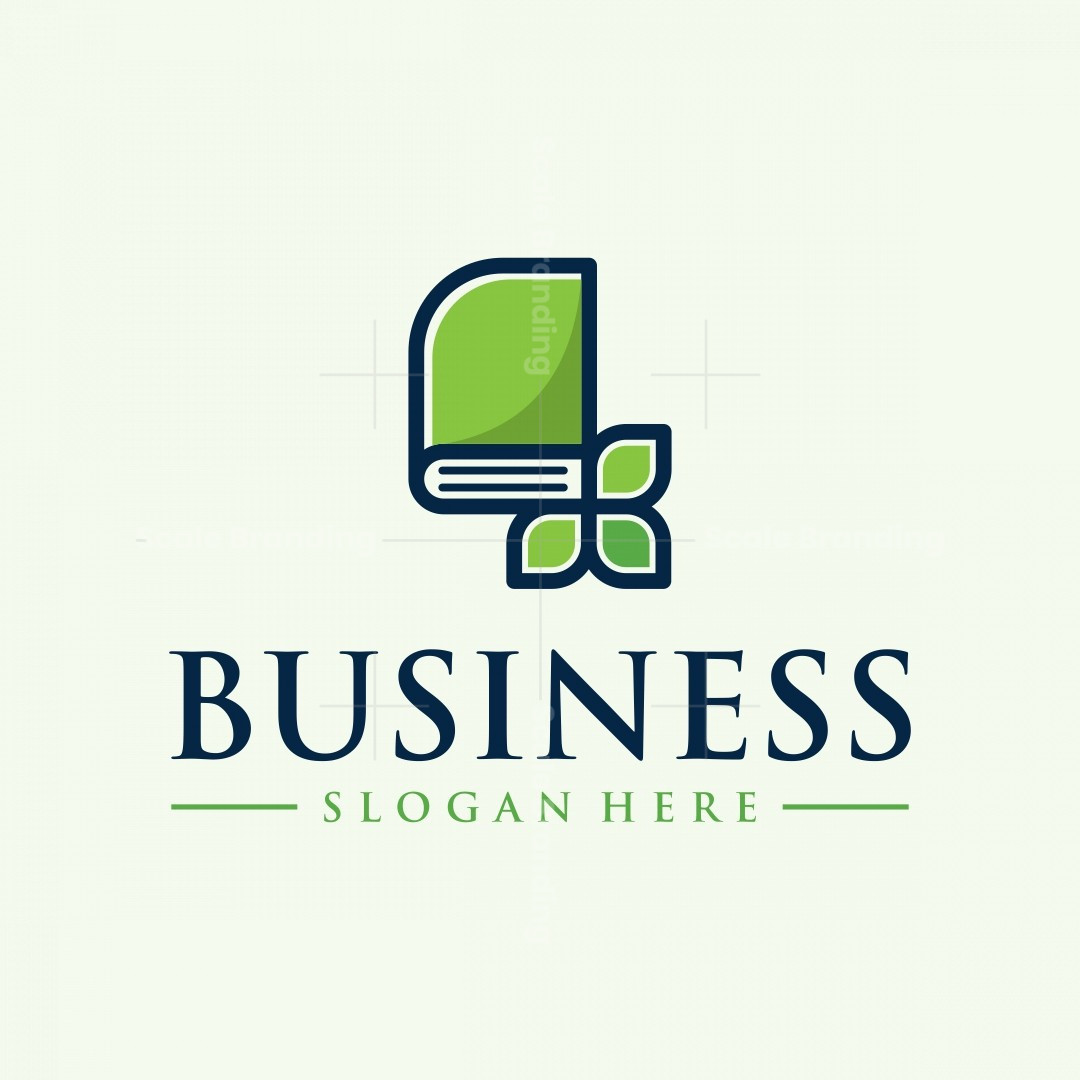 Book Leaf Nature Education Logo | Scalebranding