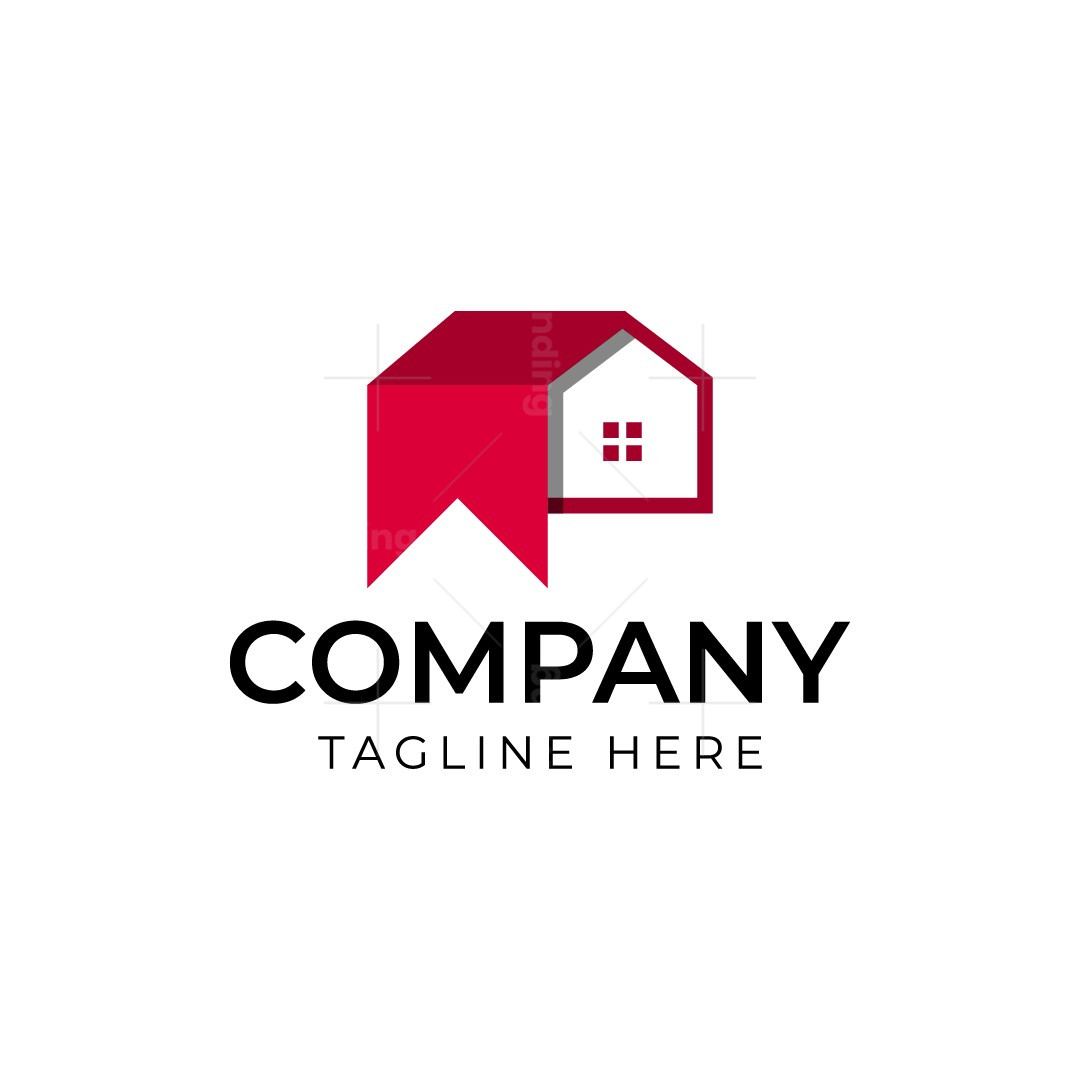 Bookmark Home Education Simple Logo | Scalebranding