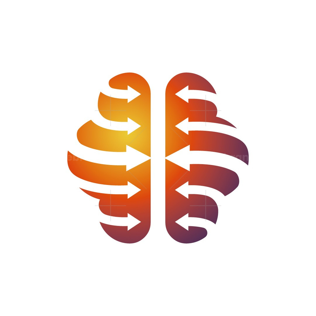 Brain Arrows Logo | Scalebranding