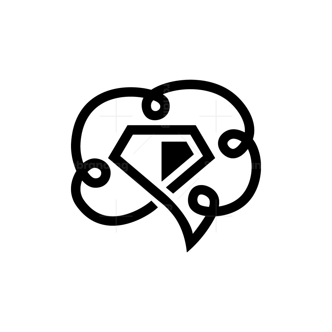 Brain Diamond Logo | Scalebranding