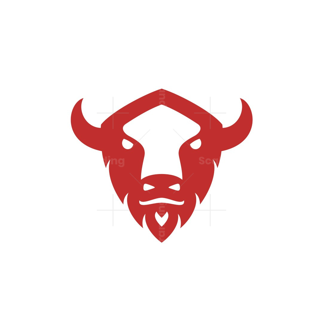 buffalo bison bull shield Logo | Scalebranding