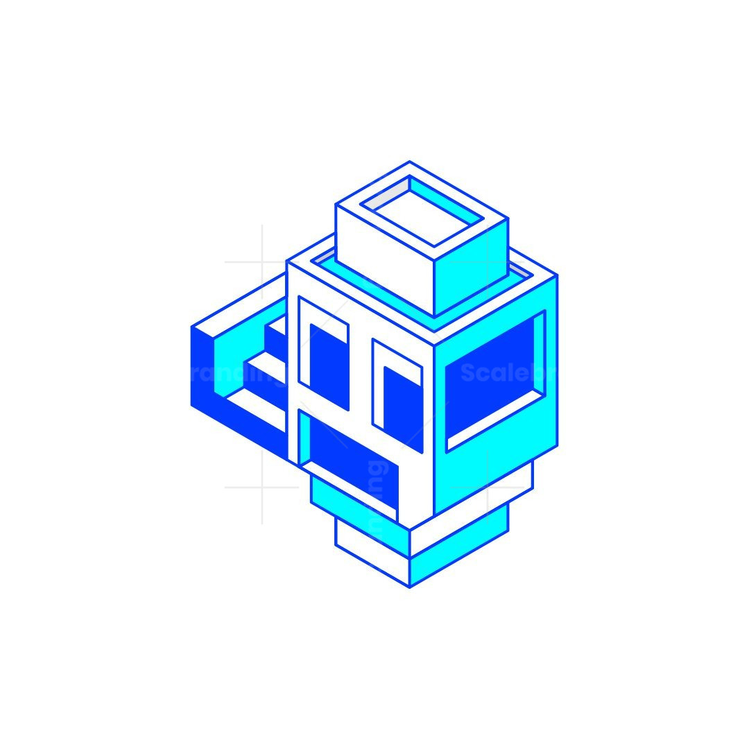 Building Isometric Logo | Scalebranding