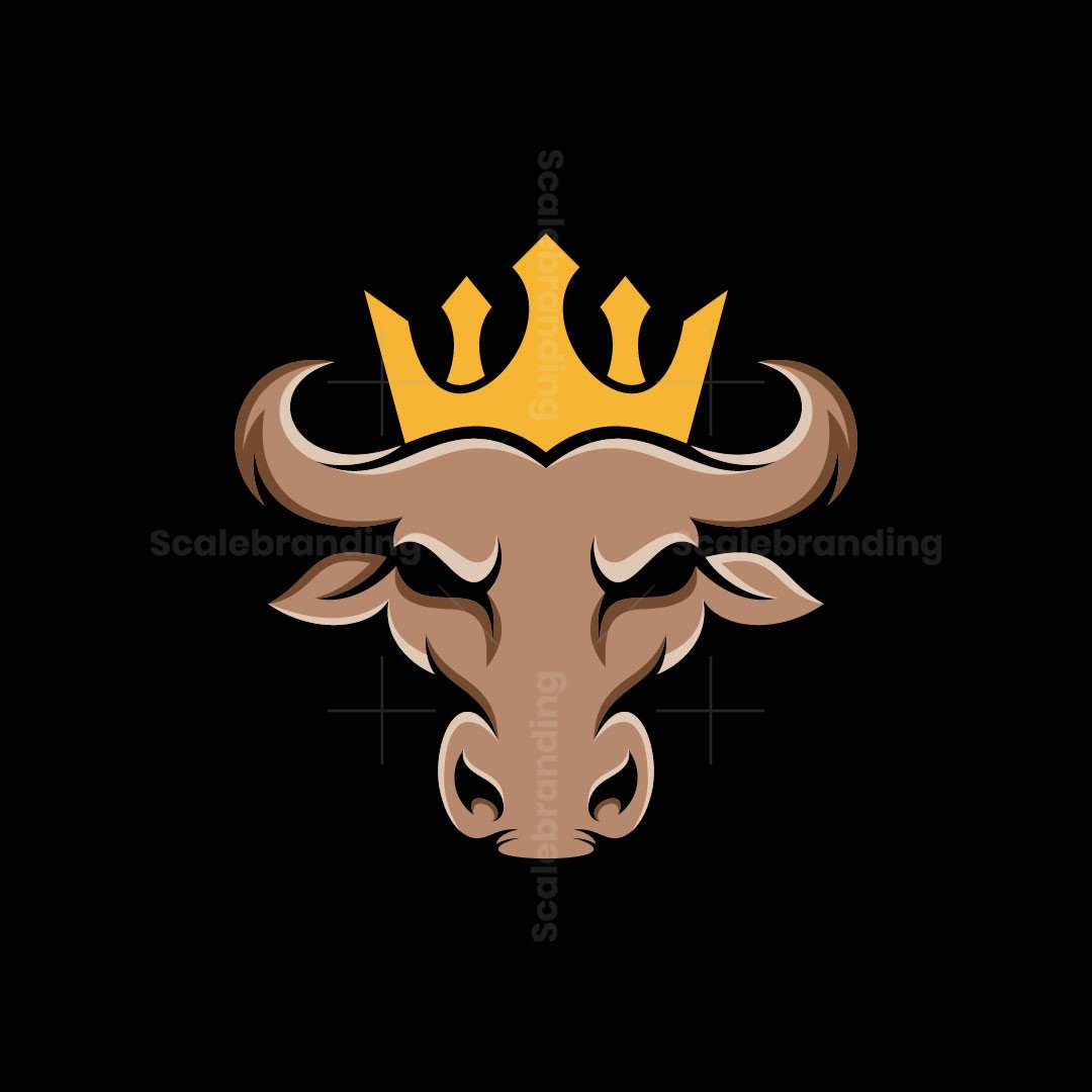 Bull Crown Illustration Logo | Scalebranding