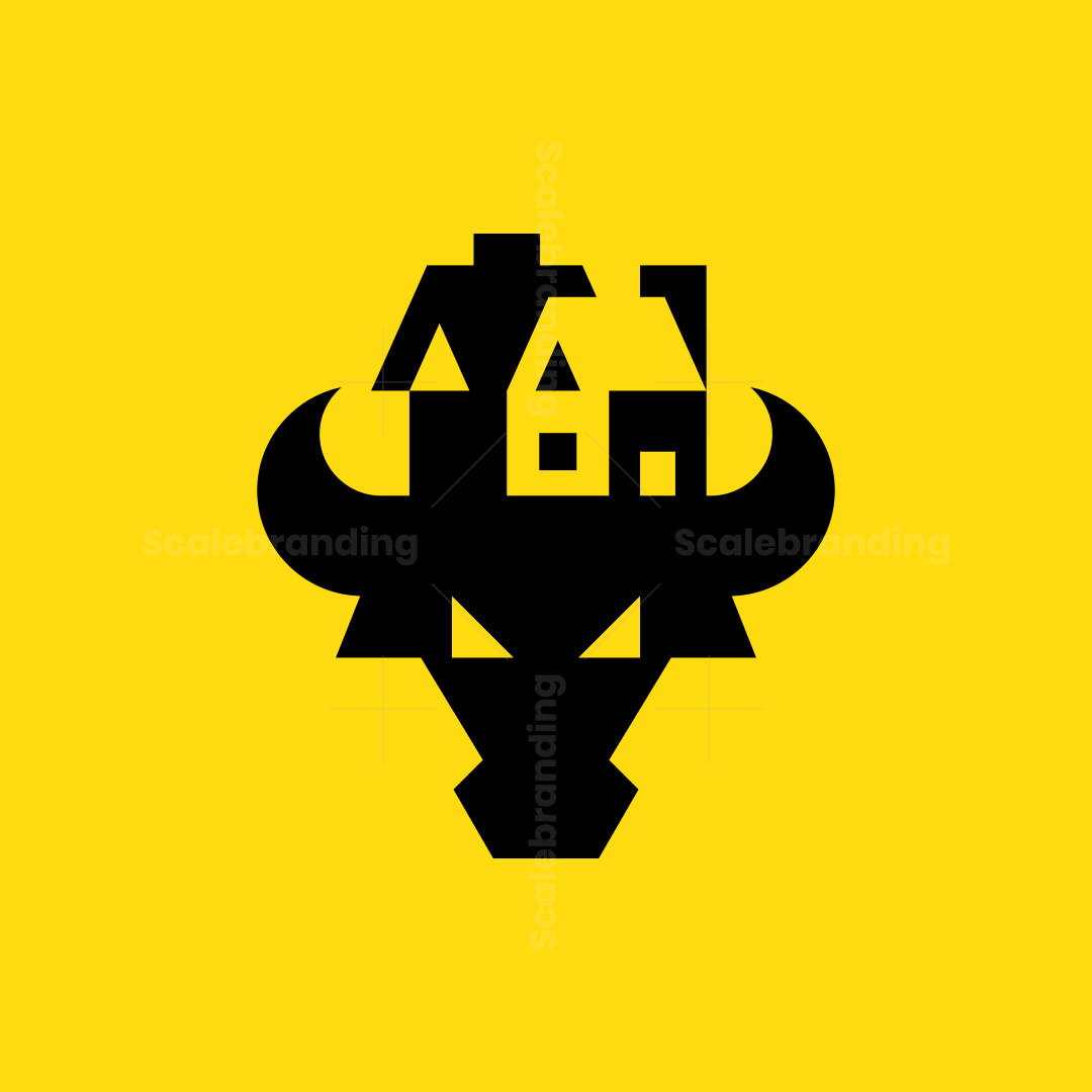 Bull Real Estate Geometric Logo | Scalebranding