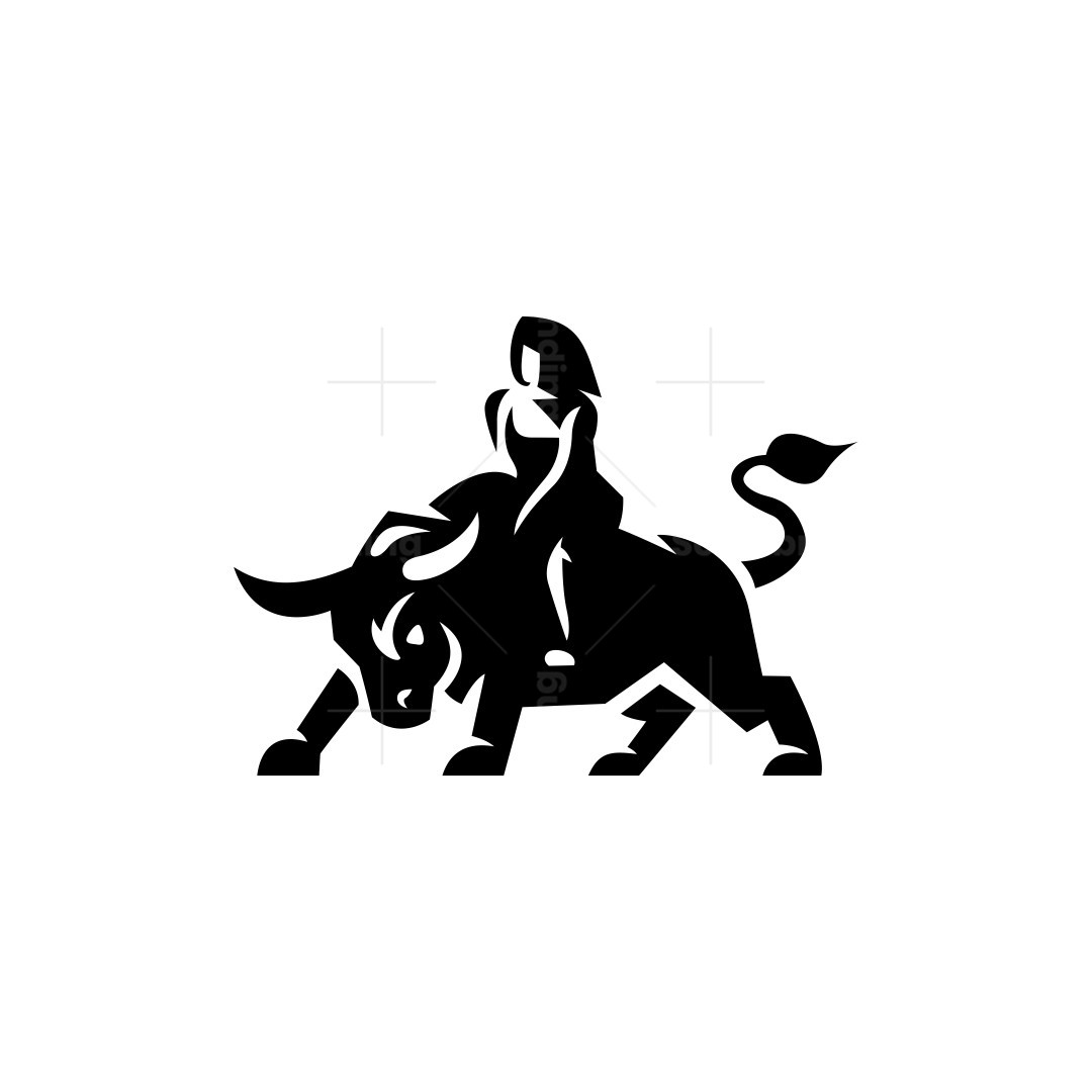 Bull Powerful with Woman Logo | Scalebranding