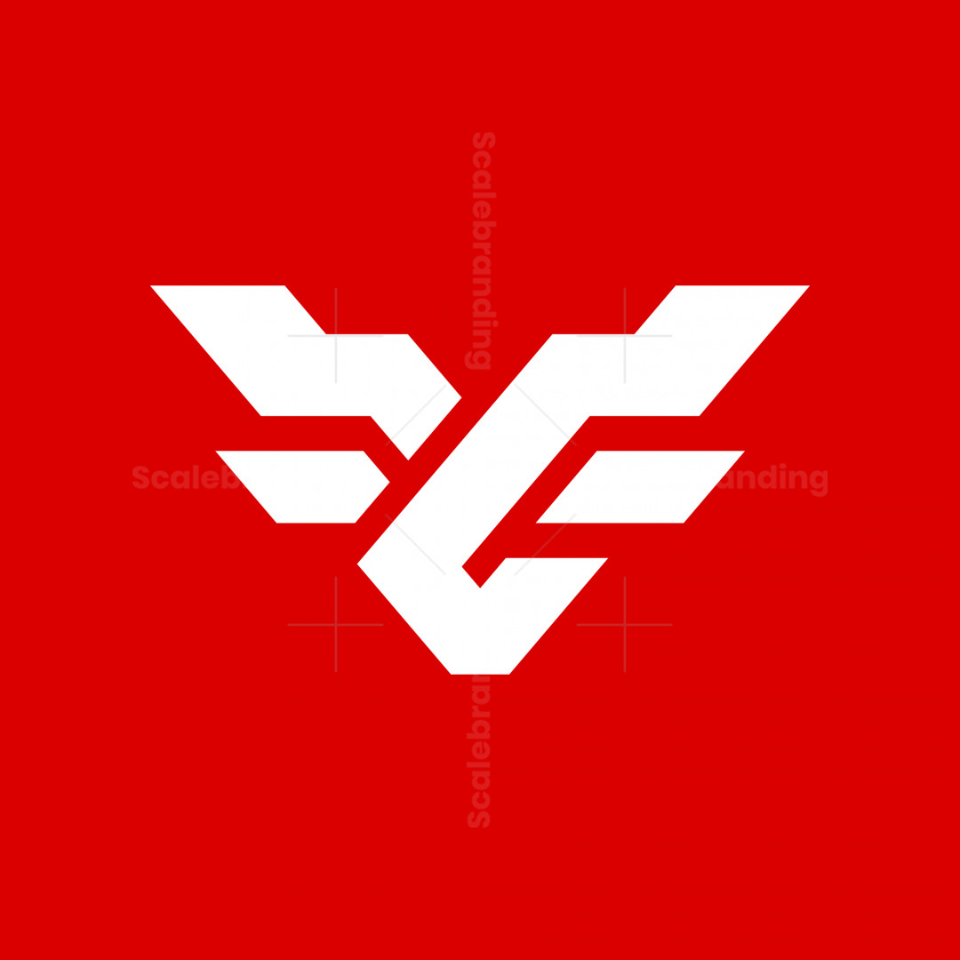 Bull V Abstract Lettermark Logo Design | Scalebranding