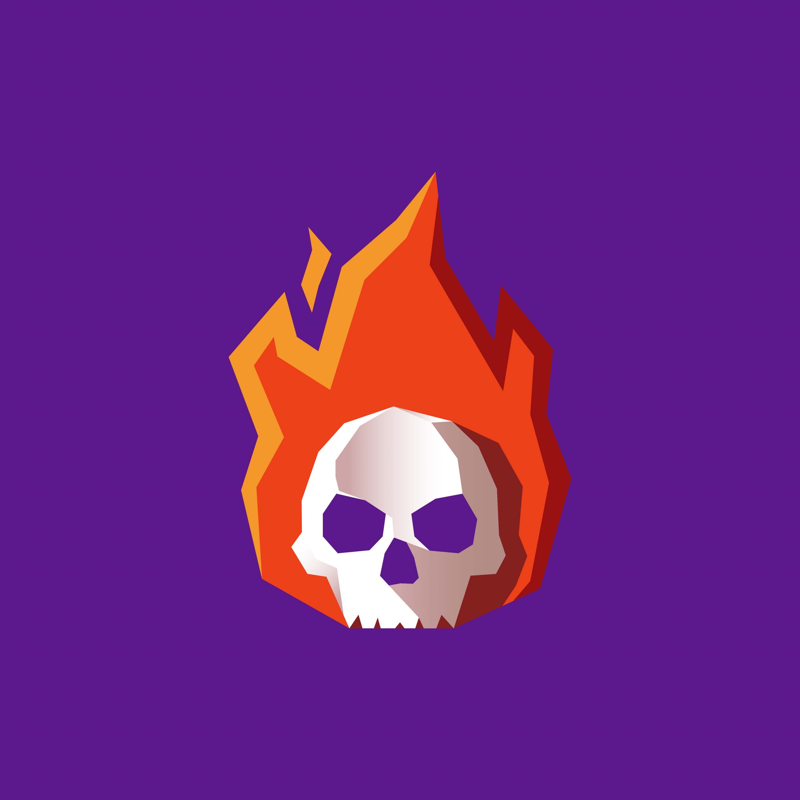 Burning Skull Logo | Scalebranding