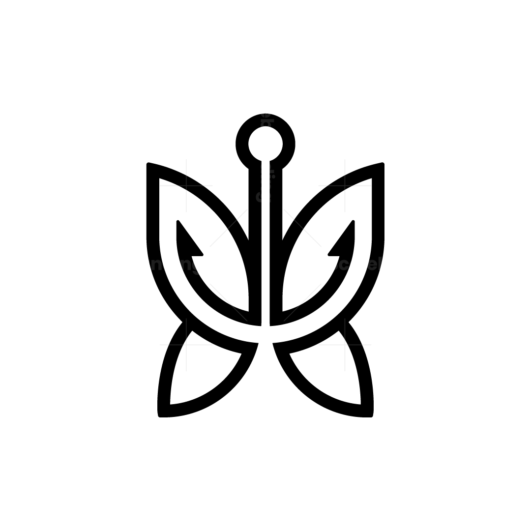 Butterfly Anchor Logo With A Modern Look | Scalebranding