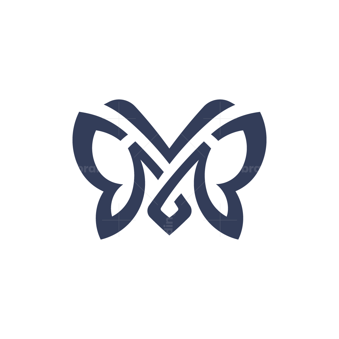 Letter M Butterfly Logo Concept | Scalebranding