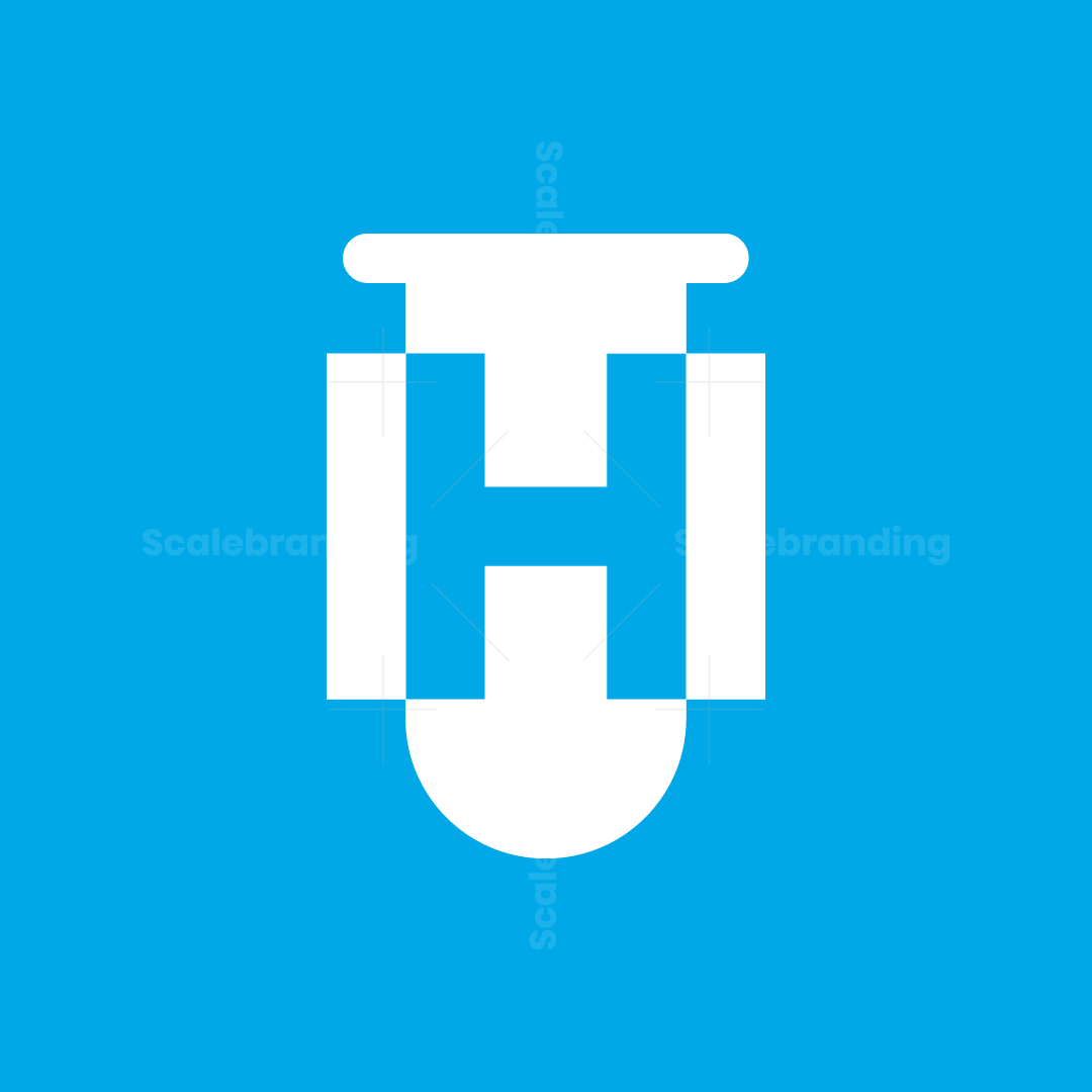 Letter H Laboratory With A Simple Look logo | Scalebranding