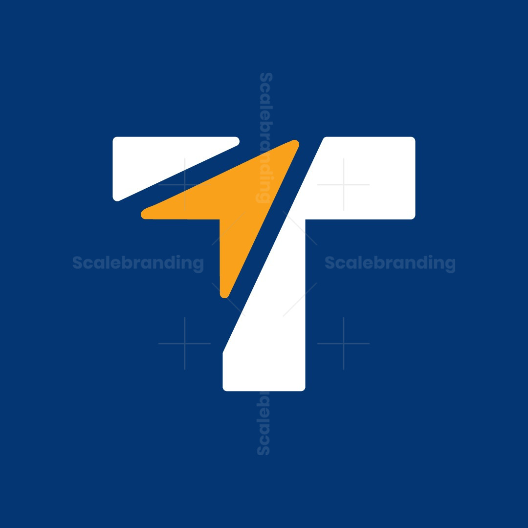 letter T arrow Logo | Scalebranding