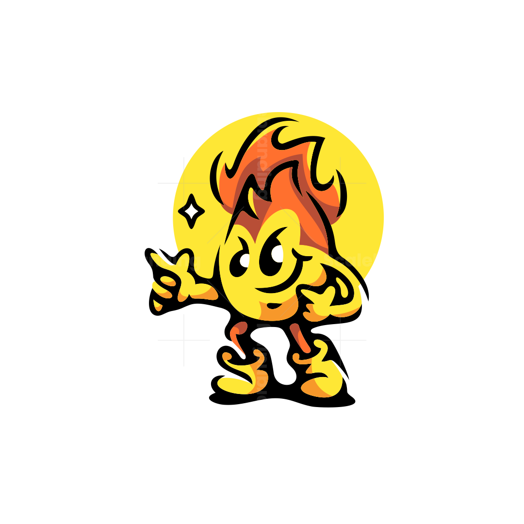 Cartoon Fire Logo