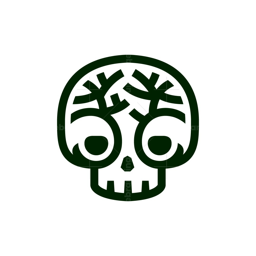 Nature Tree Skull Logo Skeleton Head Logo | Scalebranding
