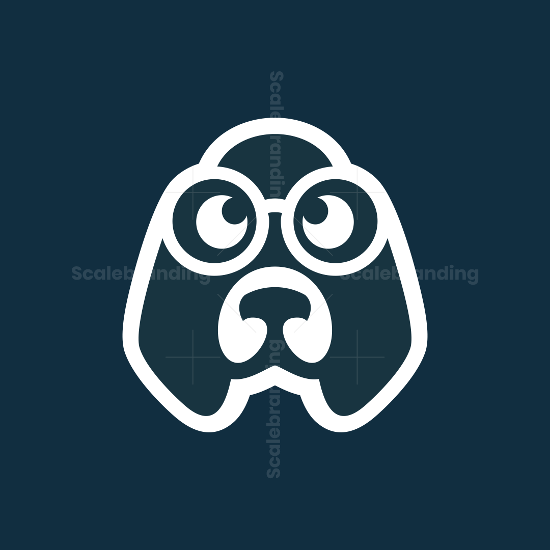 Glasses Smart Dog Simple Logo | Scalebranding