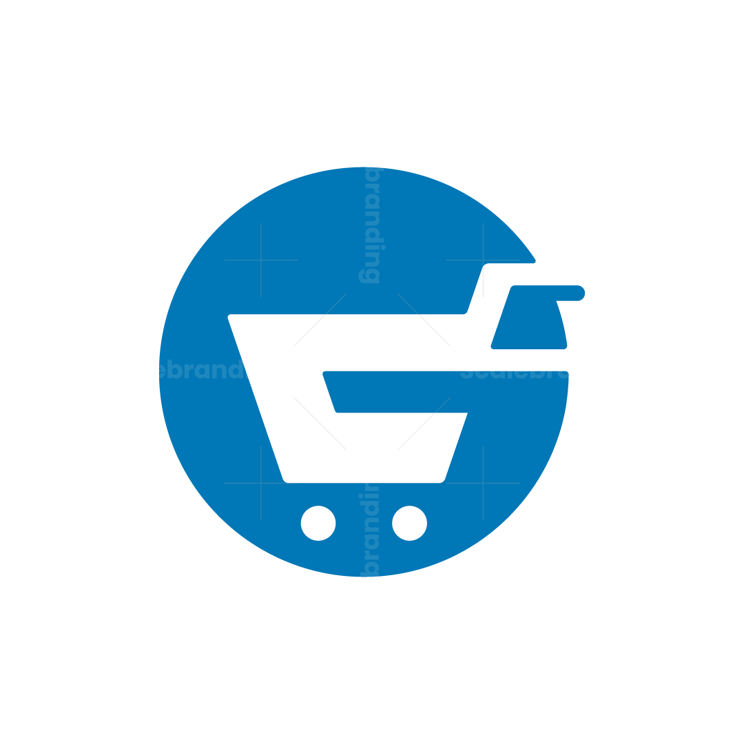 Modern Letter G Shopping Cart Logo | Scalebranding