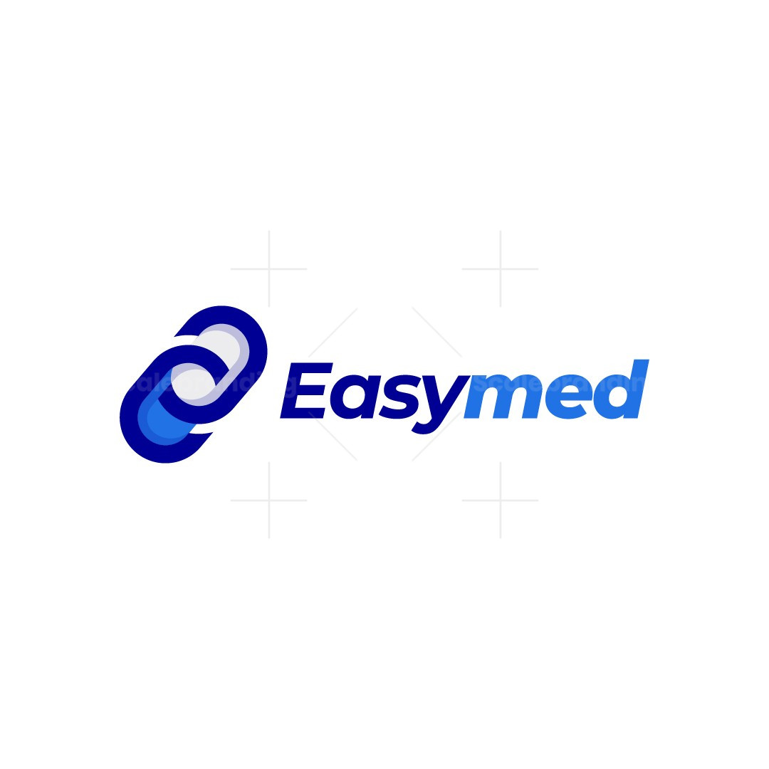 URL Link Icon Forming Medicine Capsule Logo Design | Scalebranding