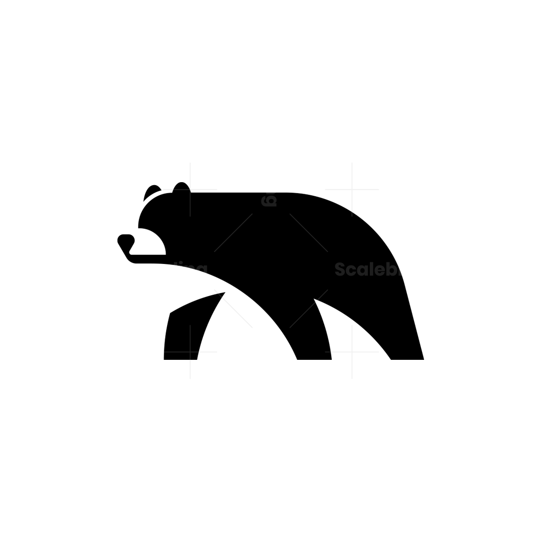 A Minimal Bear Mascot Logo | Scalebranding