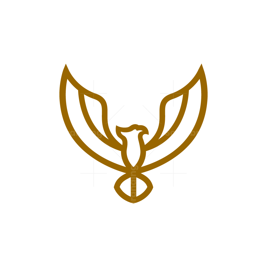 Minimalist Beautiful Phoenix LogoRed Vector Phoenix Logo | Scalebranding