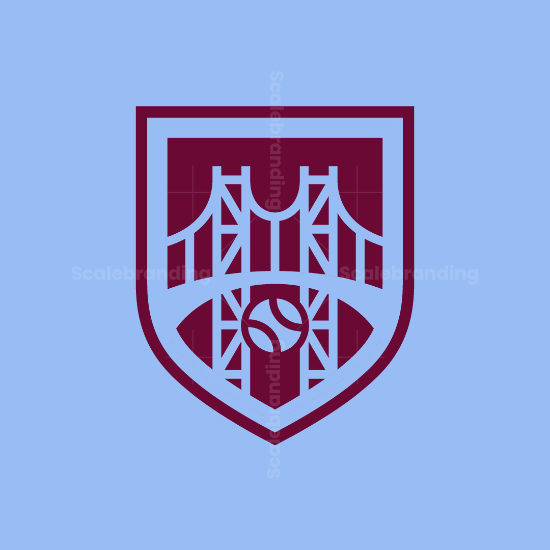Bridge Shield Baseball Emblem Logo | Scalebranding