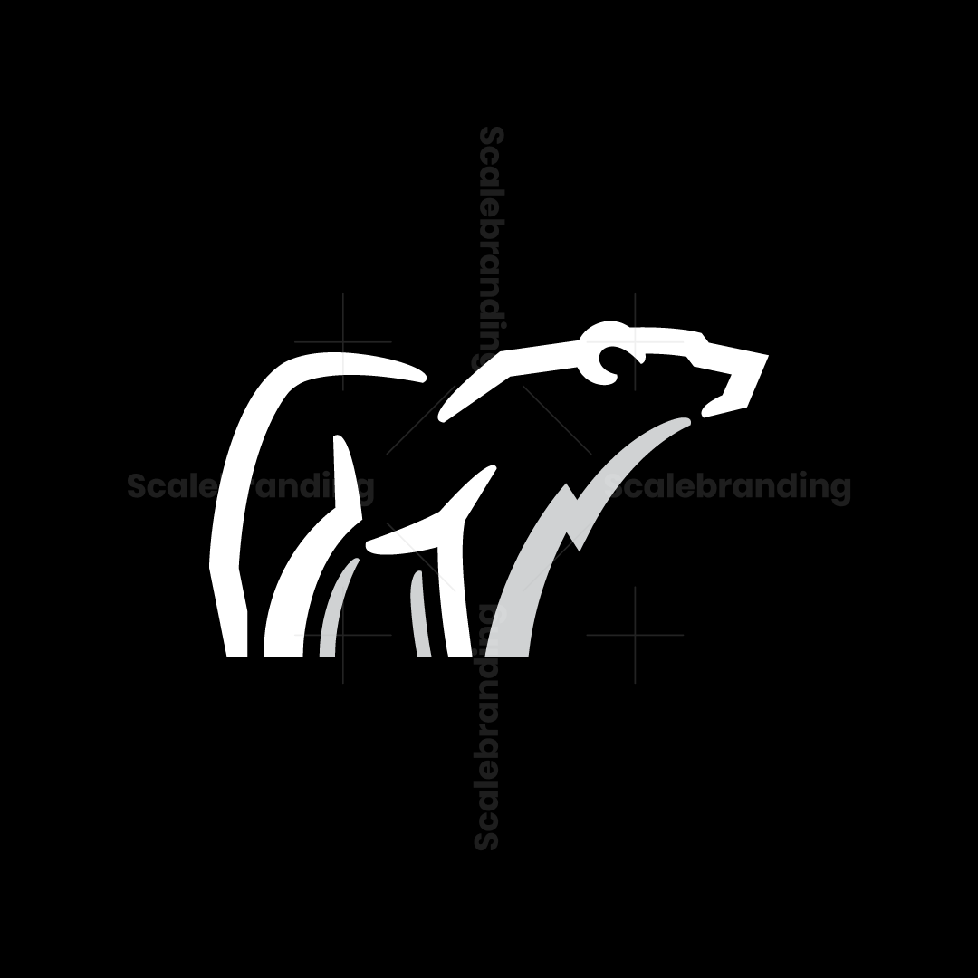 Power Polar Bear Logo Thunder White Polar Bear Logo | Scalebranding