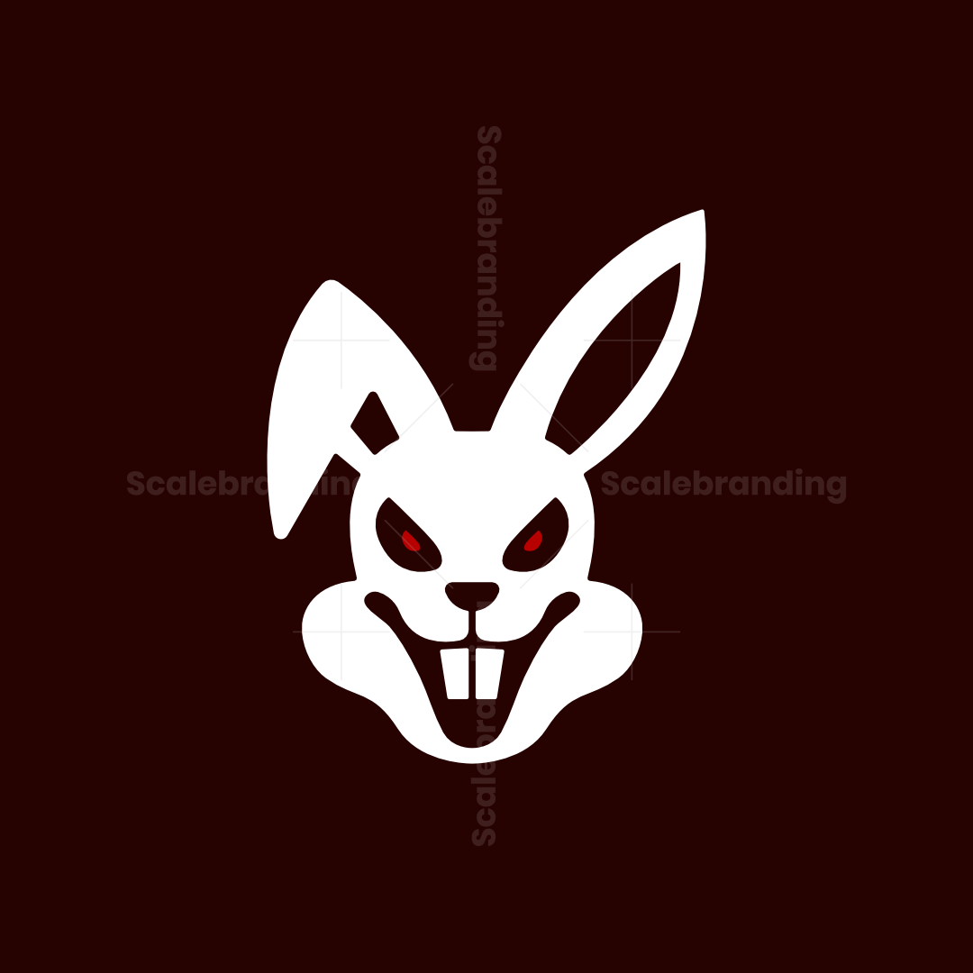 Crazy rabbit head logo | Scalebranding