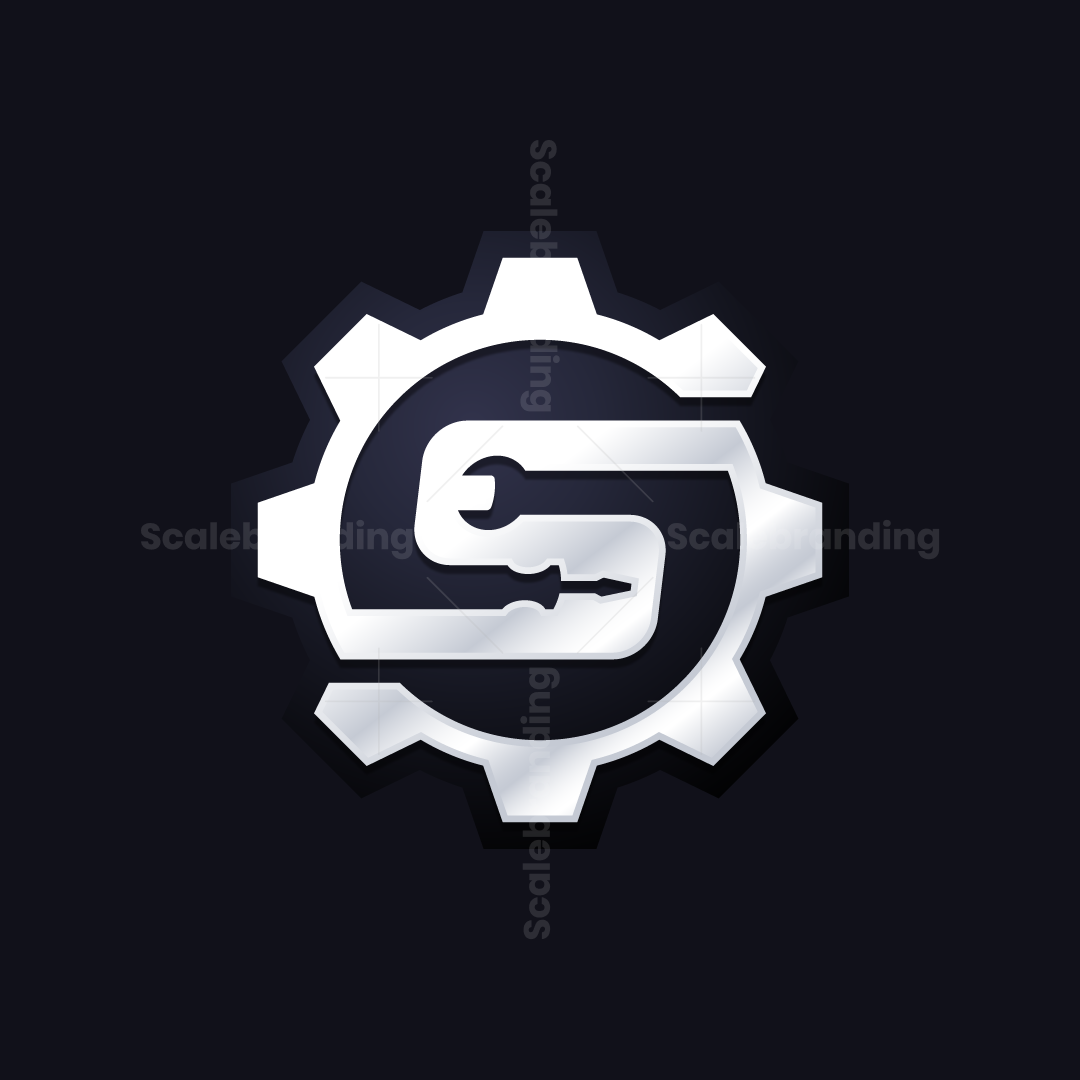 S Tools Gear Letter Logo | Scalebranding