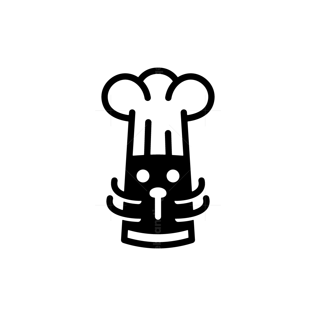 Cat Chef Logo Meow Cook Logo | Scalebranding