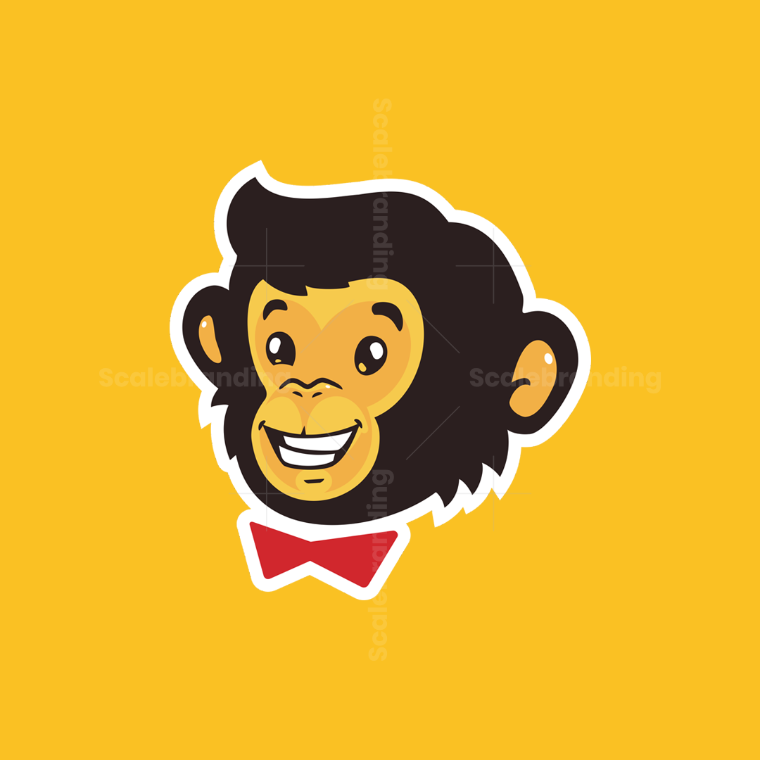 Funny Cartoon Monkey Business Logo | Scalebranding