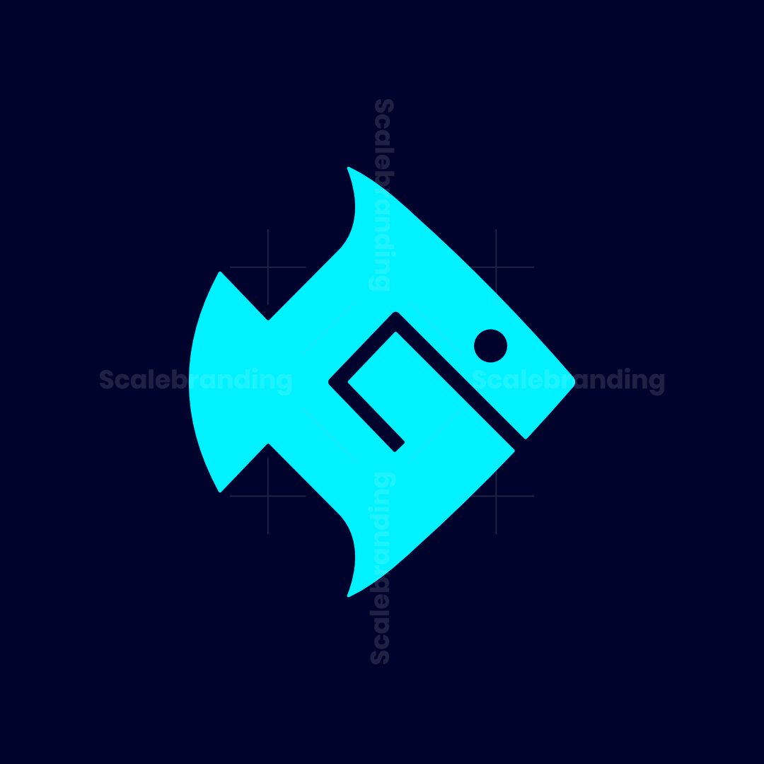 Letter G fish simple logo | Scalebranding