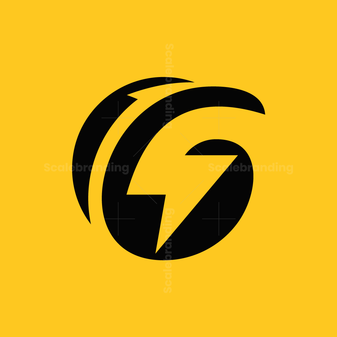 Dynamic Eagle Lightning Mark Logo | Scalebranding