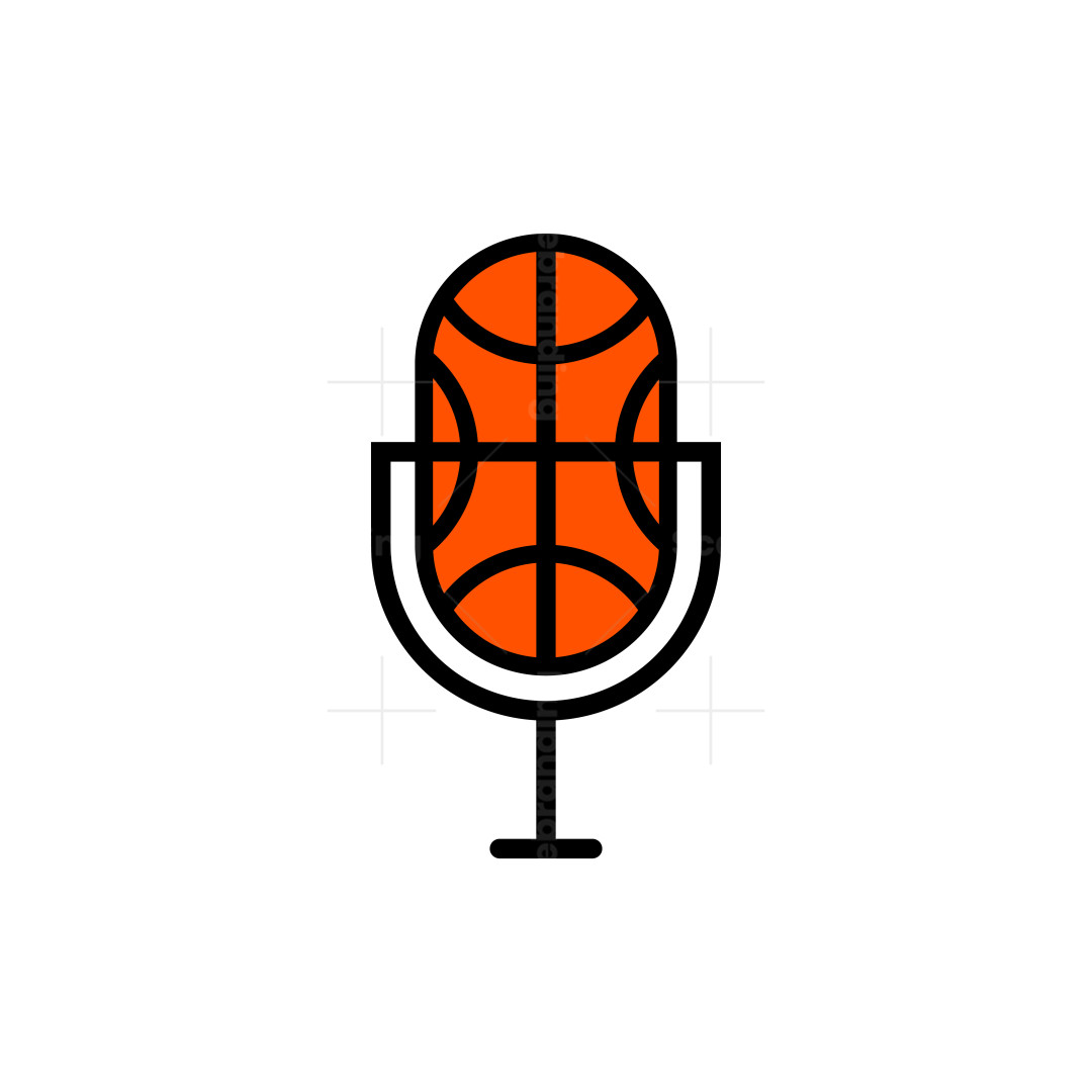 Basketball Podcast / Microphone Logo | Scalebranding