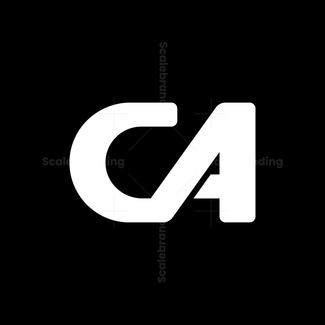 Letters CA or AD Monogram Logo | Scalebranding