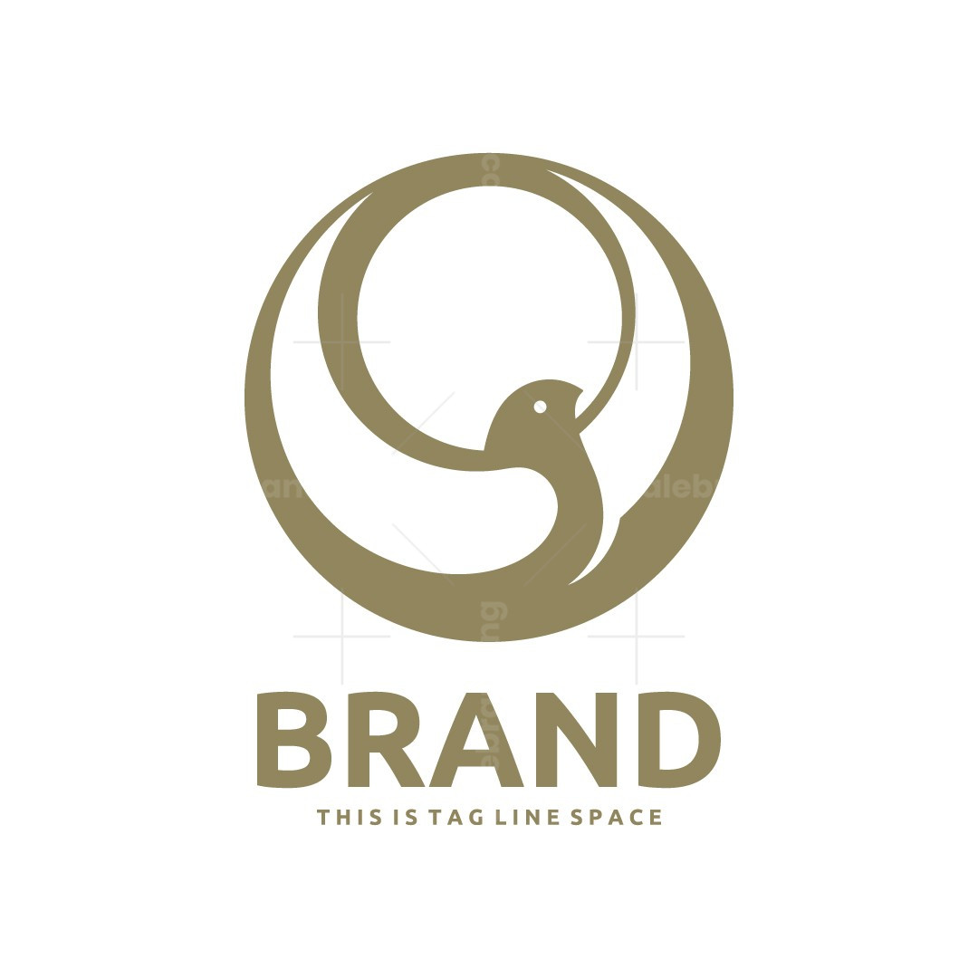 Abstract Round Bird Logo | Scalebranding