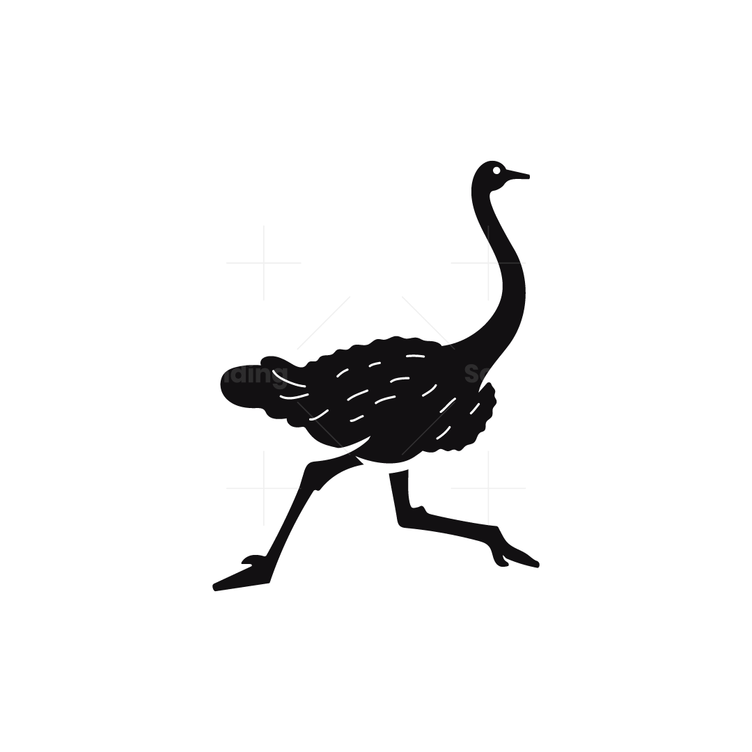 Running Ostrich Logo Design | Scalebranding