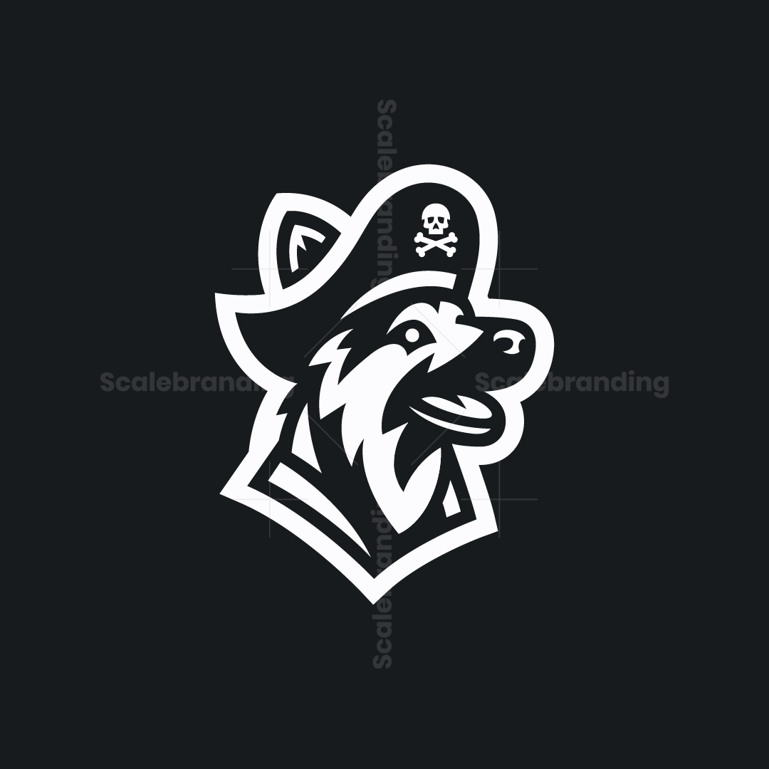 Pirate Shepherd Dog Mascot Logo | Scalebranding