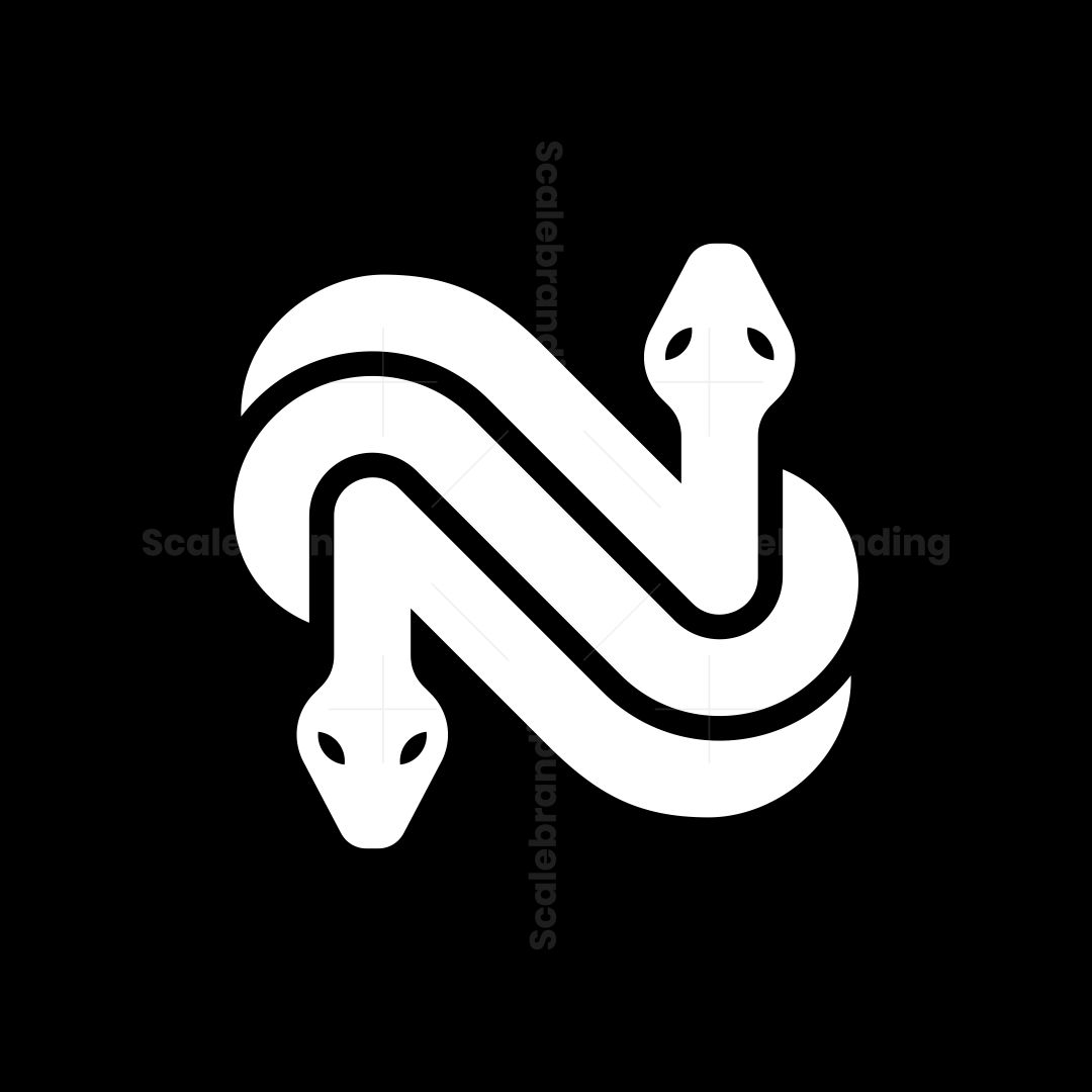 Elegant Snake N Letter Logo | Scalebranding