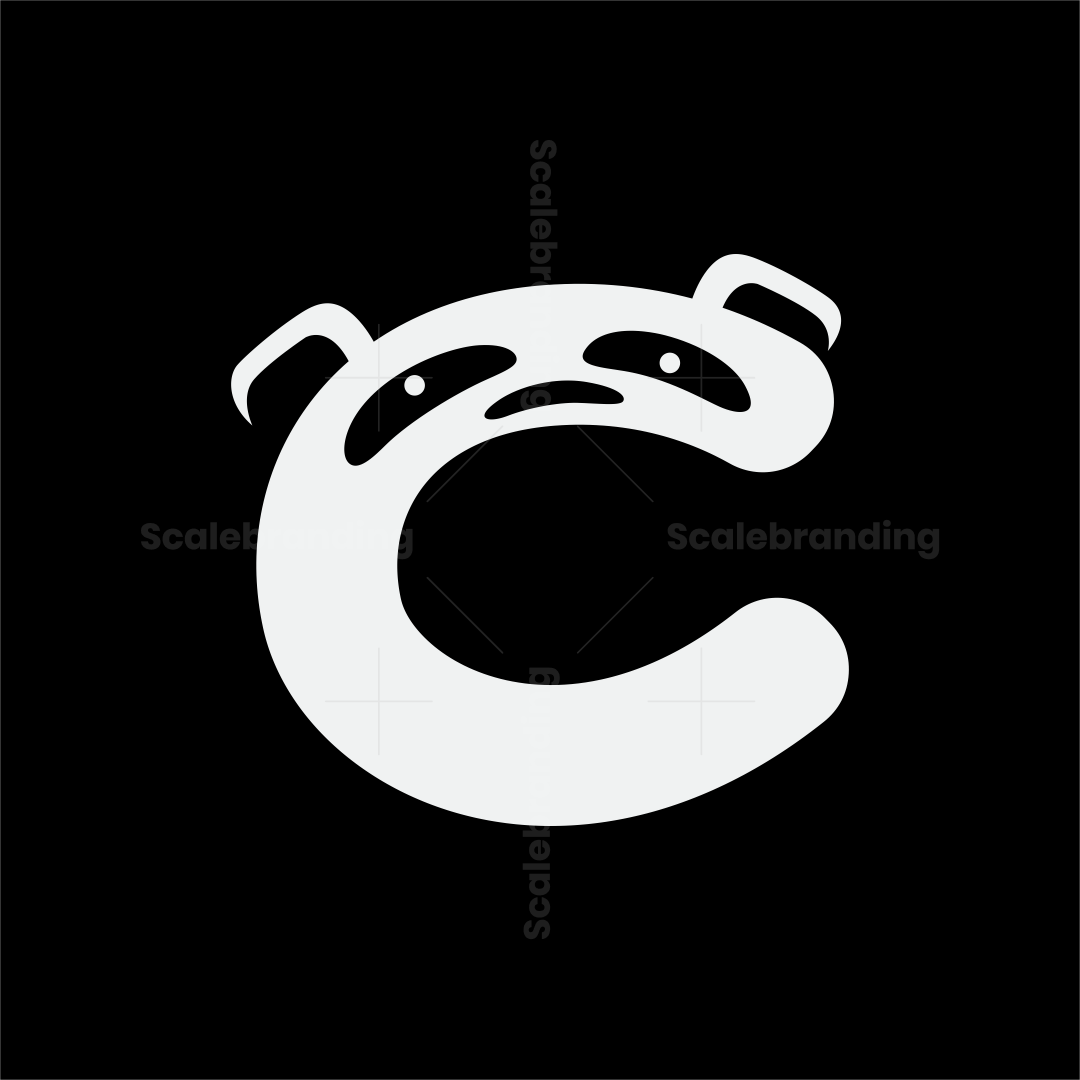 Simple C Letter Panda Logo | Scalebranding