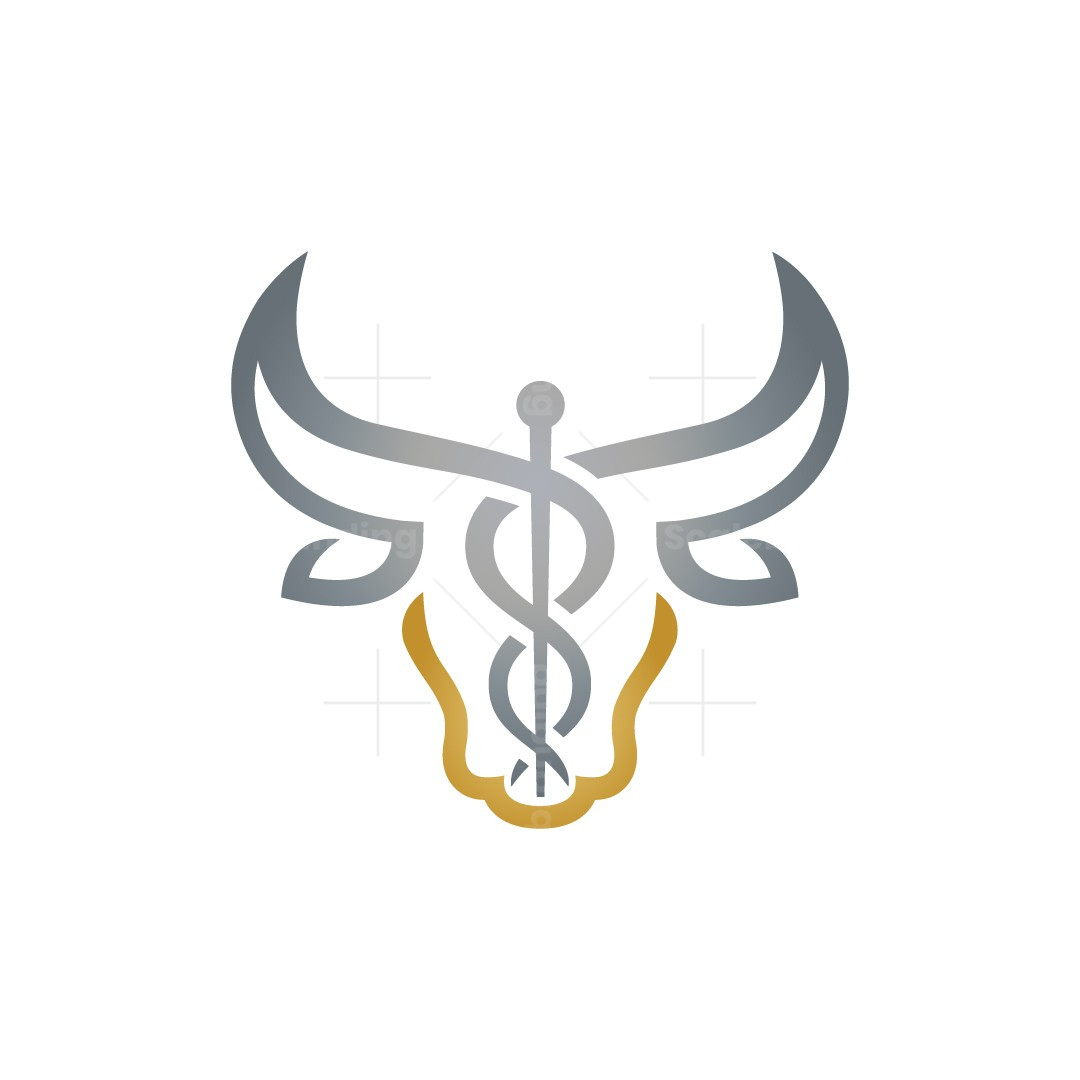 Healthcare Pharmacy Bull Logo Caduceus Bull Logo Medical Bull Logo ...