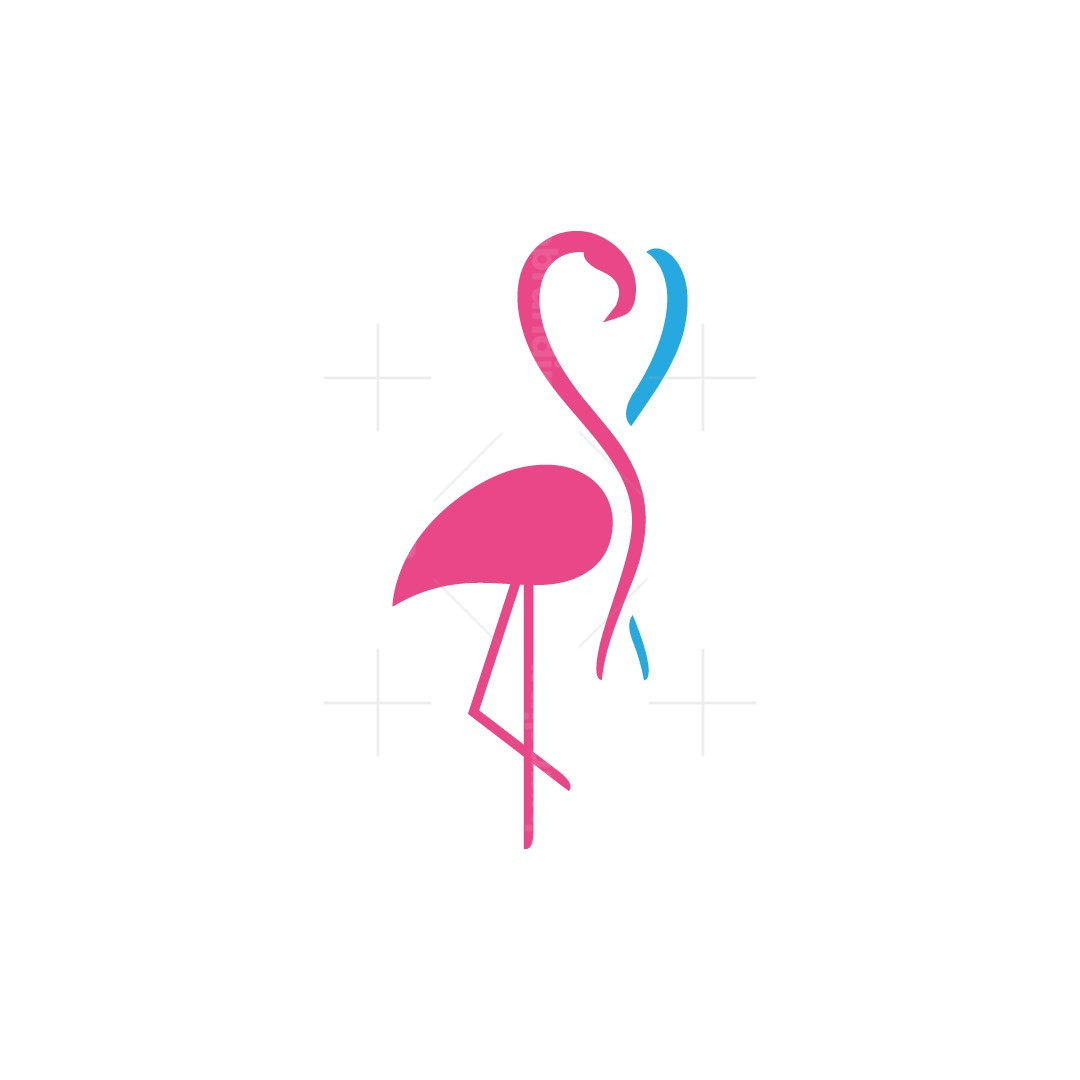 Medical Flamingo Logo Healthcare Caduceus Flamingo Logo | Scalebranding