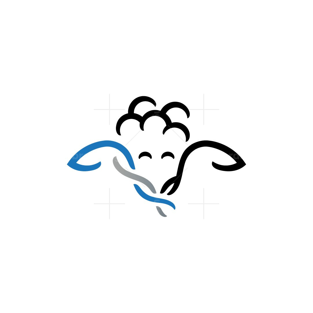 Caduceus Sheep Logo | Scalebranding