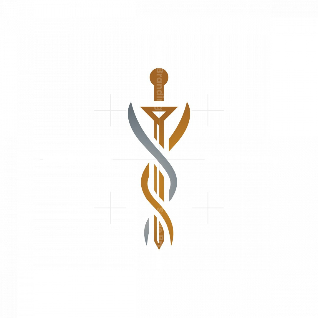Caduceus Sword Logo Medical Sword Logo | Scalebranding