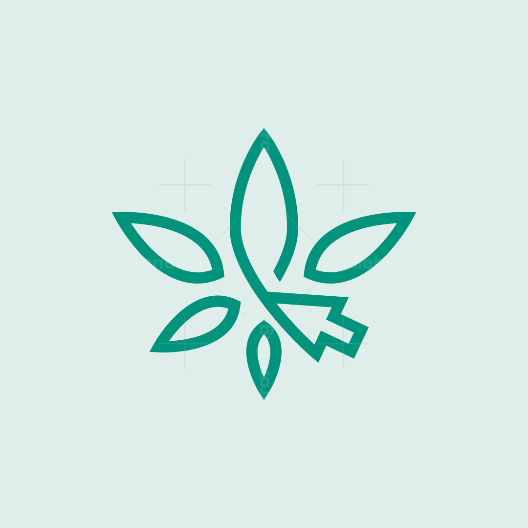 Cannabis Cursor Logo | Scalebranding