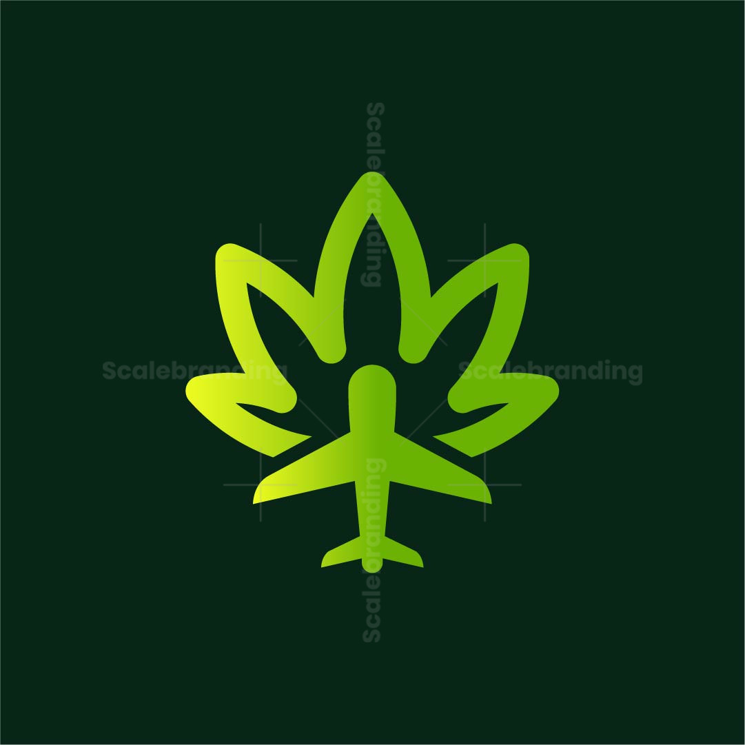 Weed Logo Silhouette