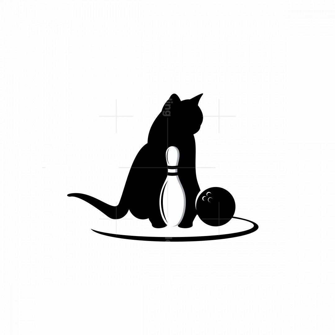 Cat Bowling Logo | Scalebranding