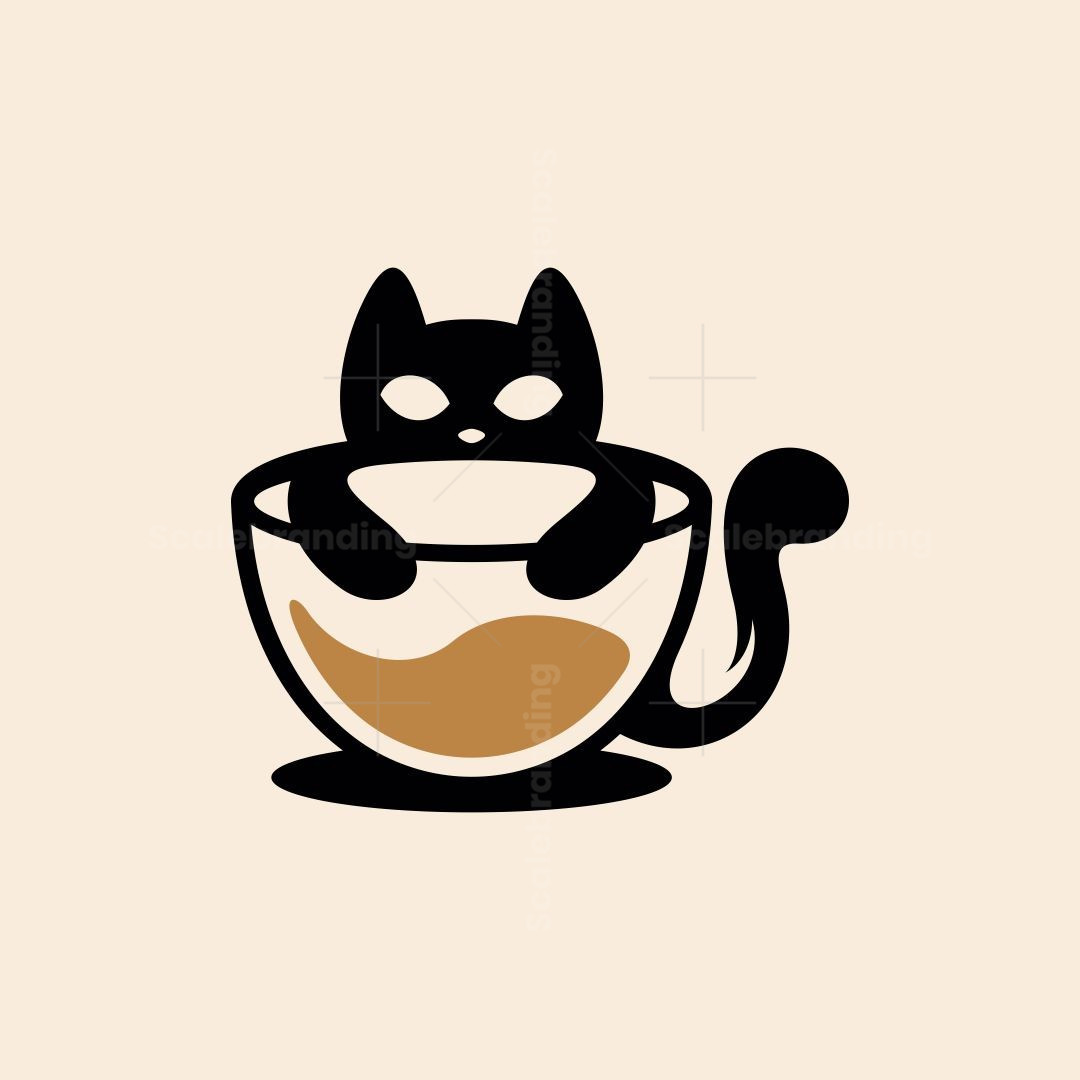 Cat Coffee Logo | Scalebranding
